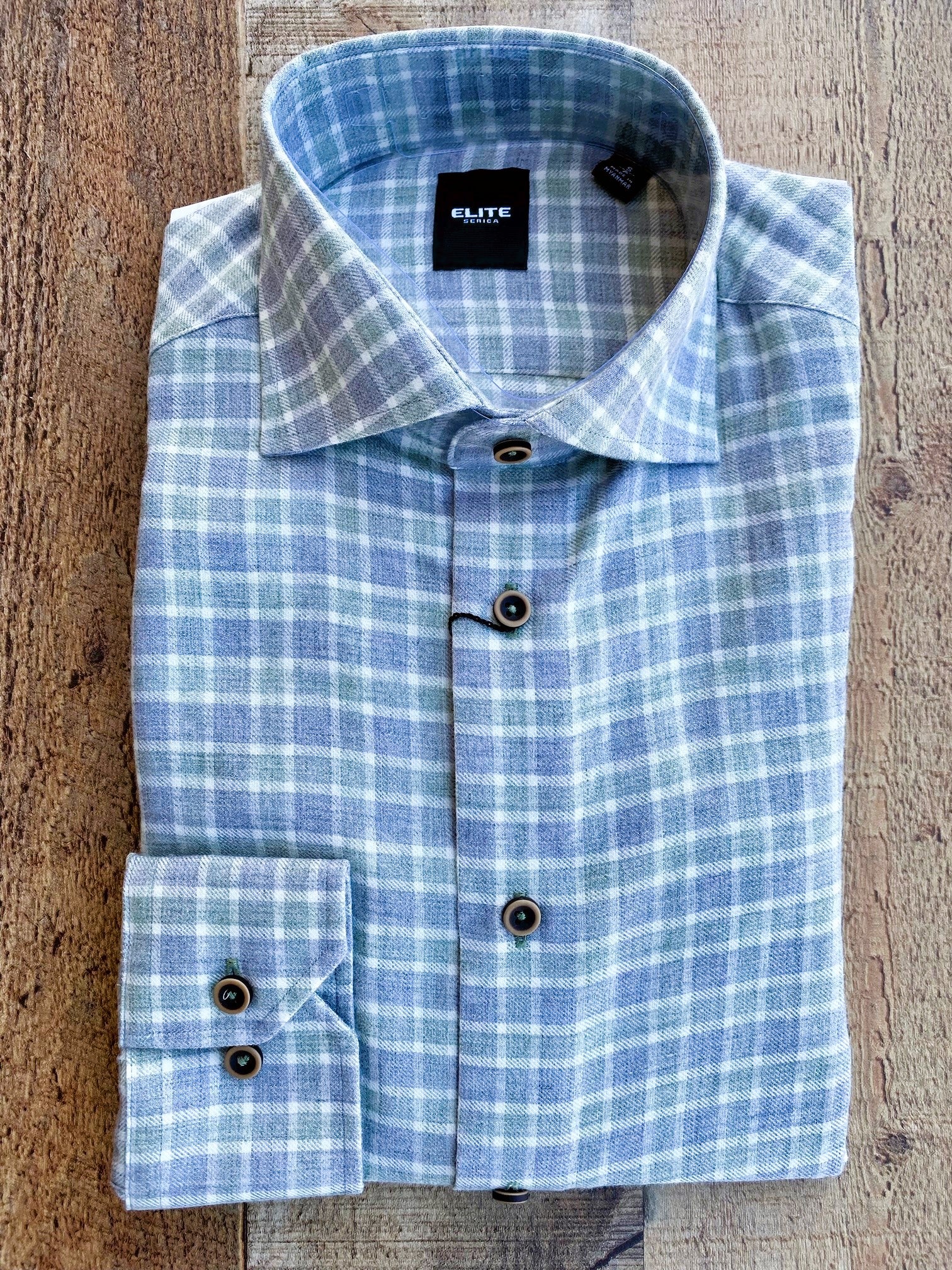 Serica Elite Flannel Dress Shirt | Robert Redding Menswear